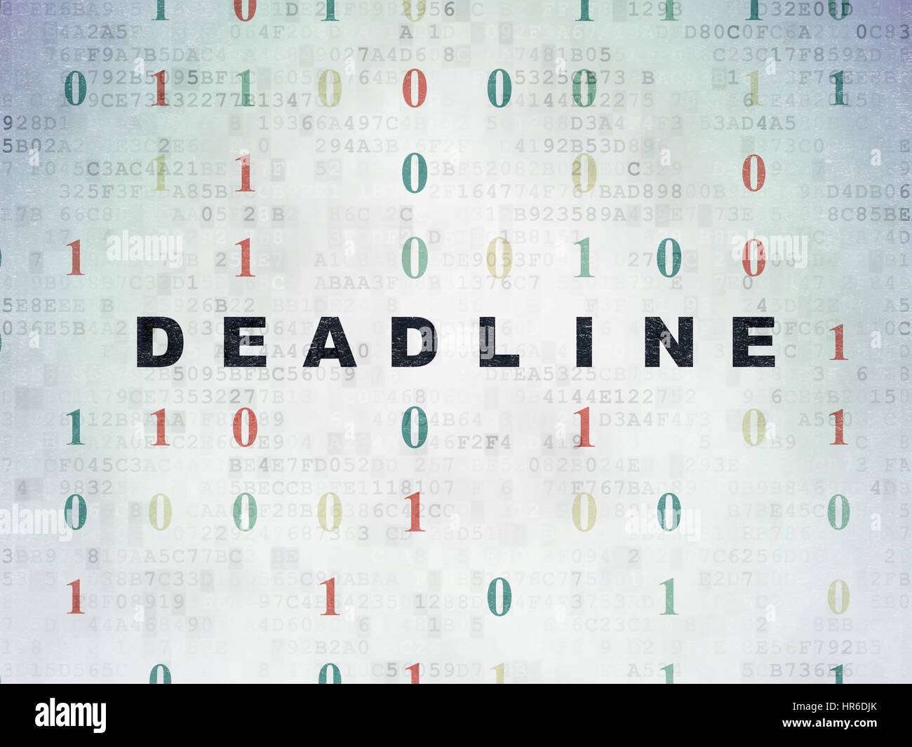 Finance concept: Deadline on Digital Data Paper background Stock Photo ...