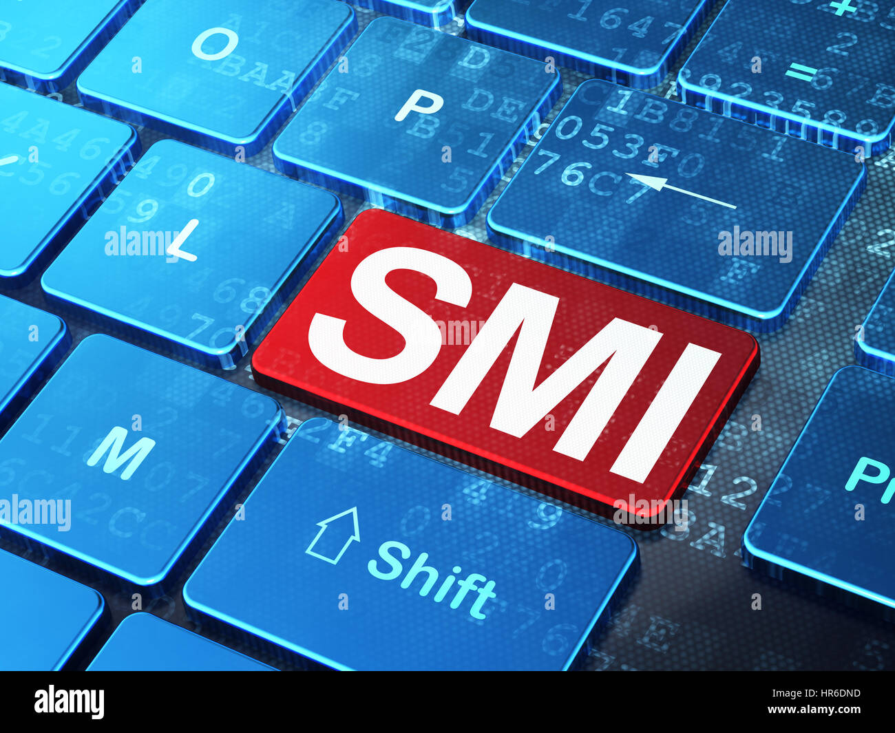 Stock market indexes concept: SMI on computer keyboard background Stock ...