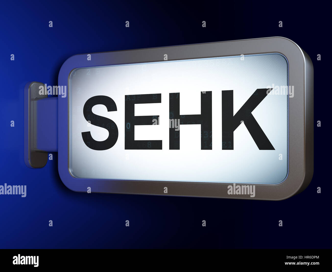 Stock market indexes concept: SEHK on billboard background Stock Photo ...