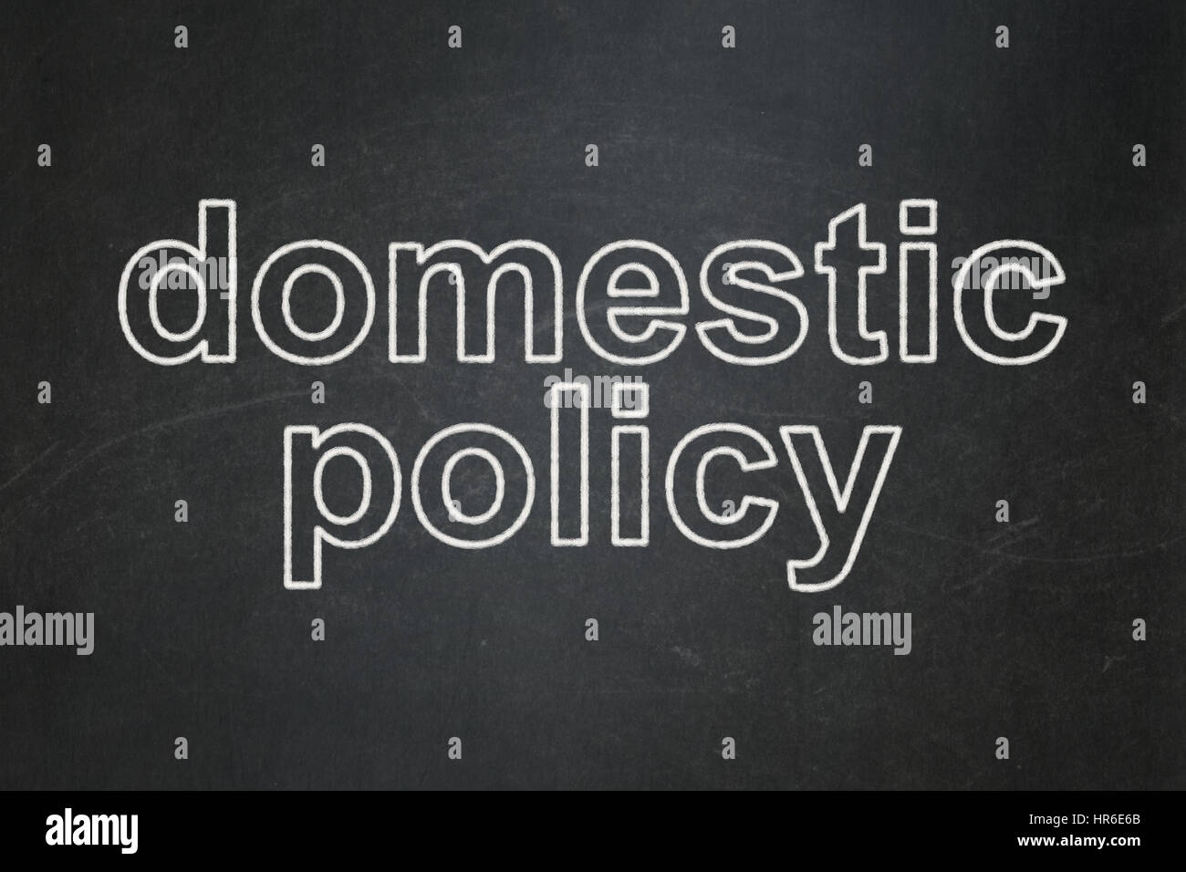 Politics concept: Domestic Policy on chalkboard background Stock Photo ...
