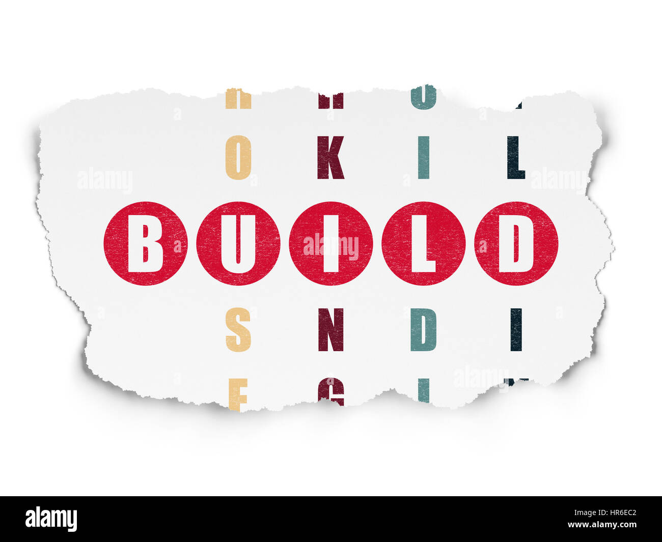 Construction concept: Build in Crossword Puzzle Stock Photo - Alamy