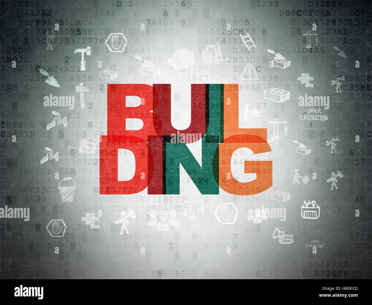 Building construction concept: Building on Digital Data Paper ...