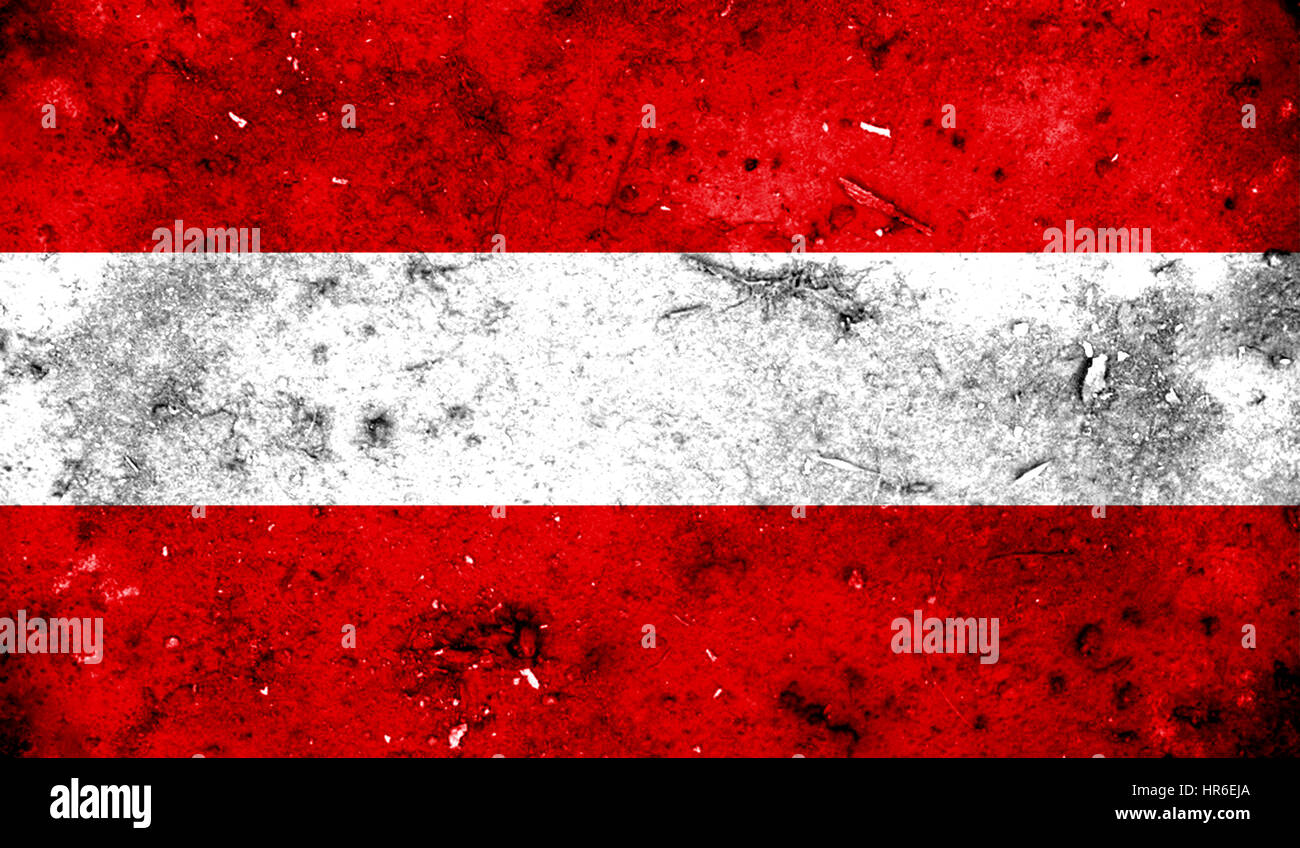 Austria flag on old background retro effect, close up Stock Photo - Alamy