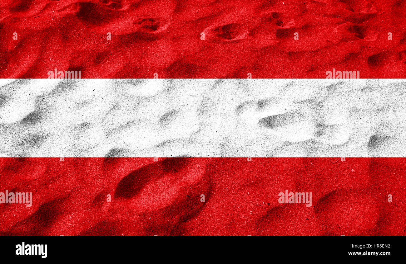 Austria flag on old background retro effect, close up Stock Photo - Alamy