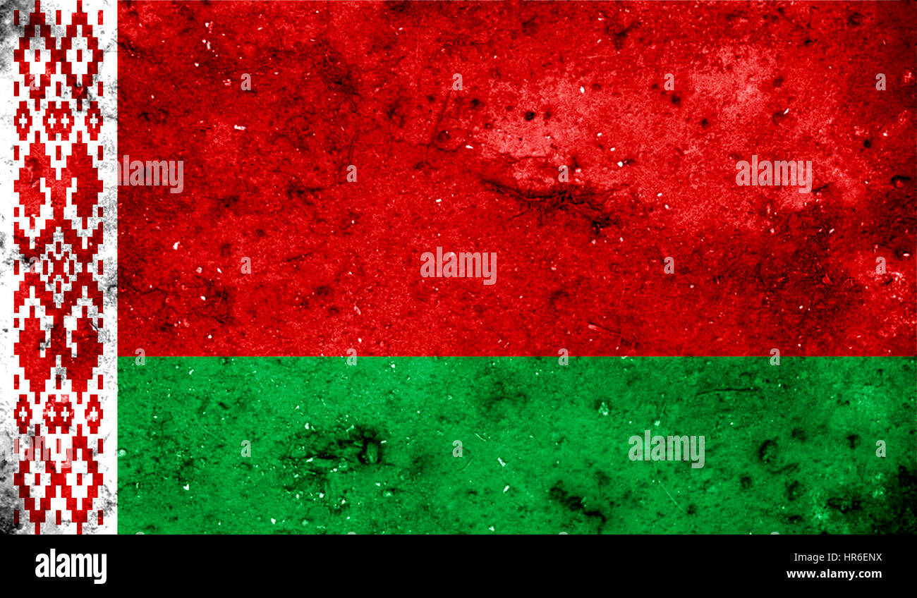 Belarus flag on old background retro effect, close up Stock Photo - Alamy