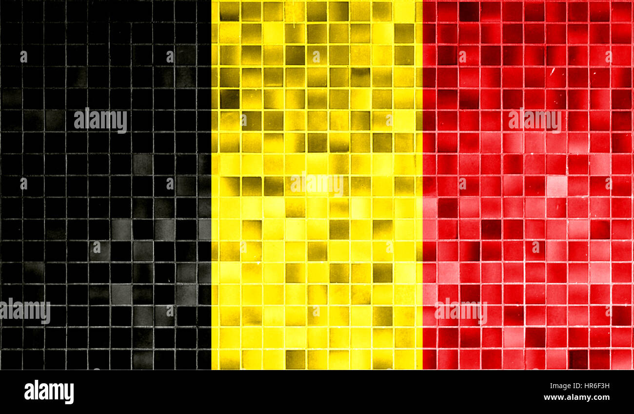 Belgium flag on old background retro effect, close up Stock Photo - Alamy