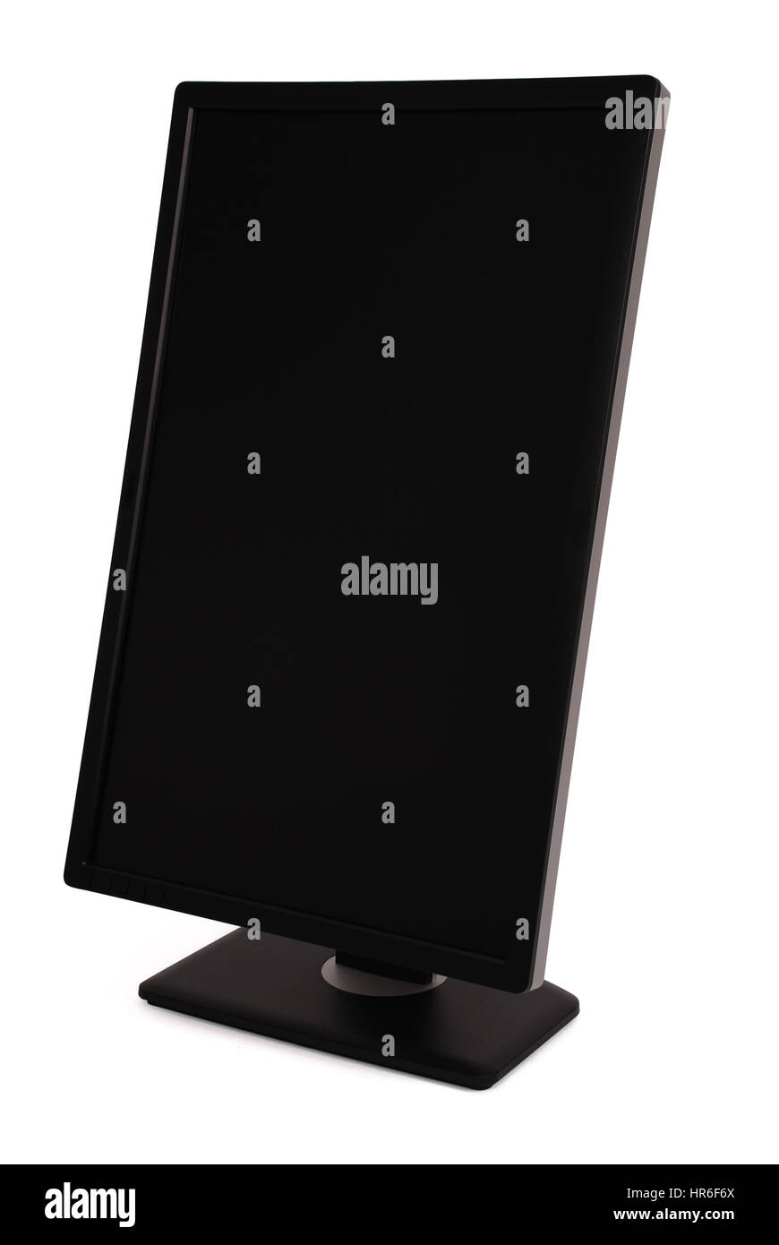 Black PC monitor white background with soft shadow (Clipping path Stock ...