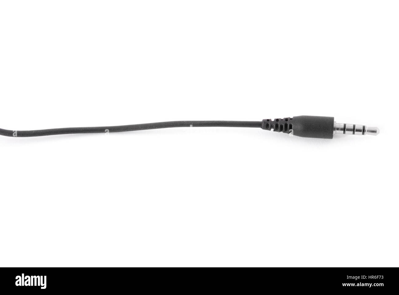 Black power connector isolated on white. Photo with clipping path Stock ...