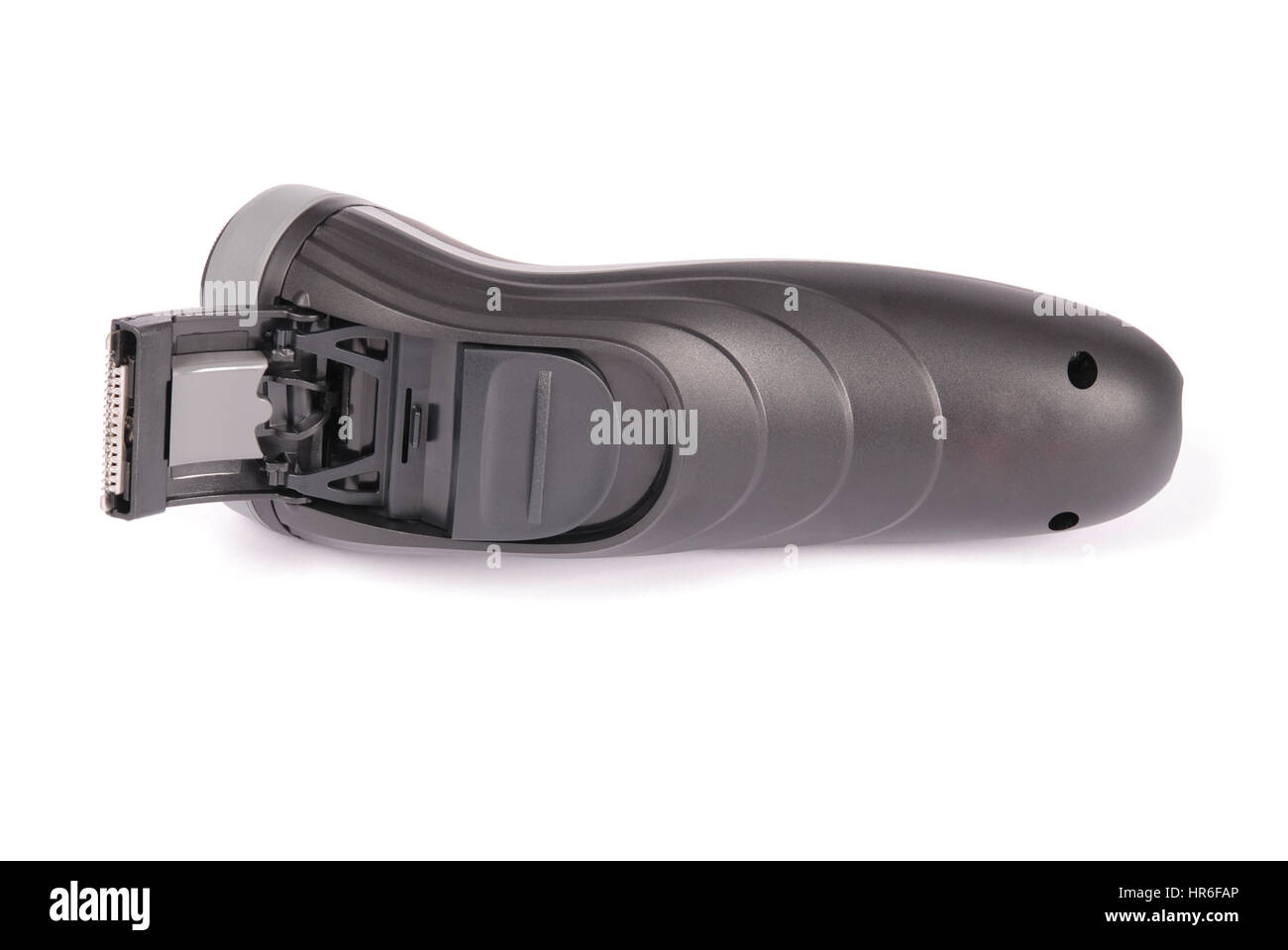 New black electric razor close up isolated on white background Stock ...