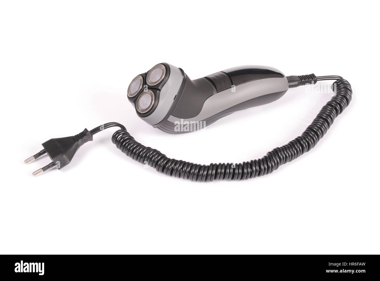 New black electric razor close up isolated on white background Stock ...