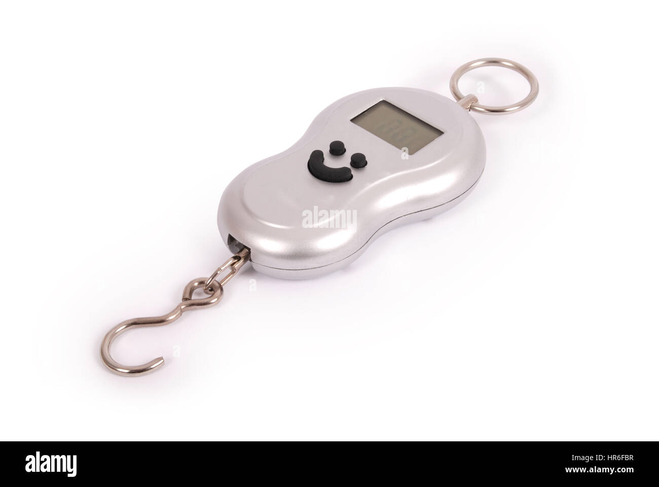 Small portable electronic scale isolated on a white background Stock ...