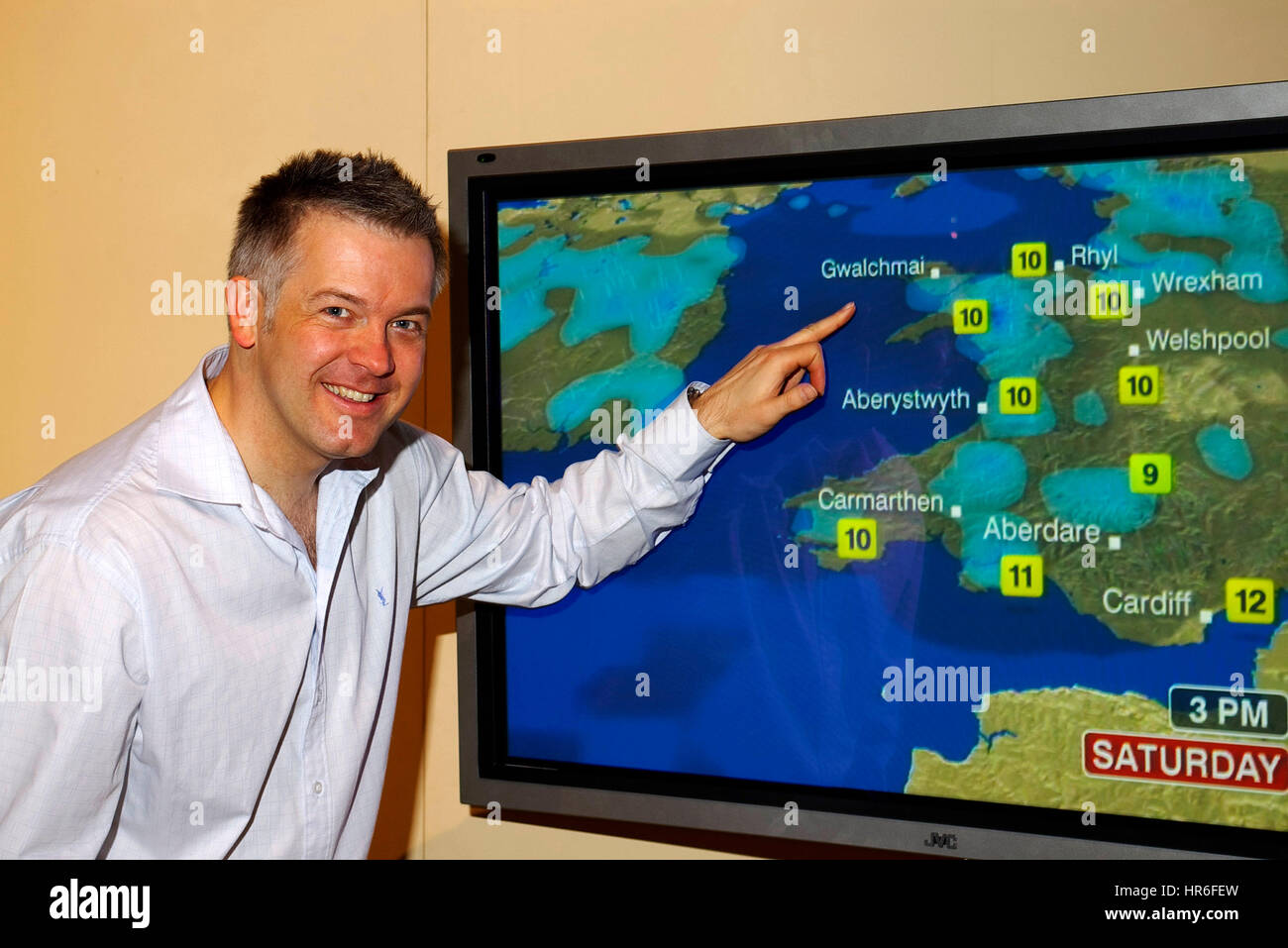 Derek Brockway, BBC Television Weather Forecaster Stock Photo - Alamy