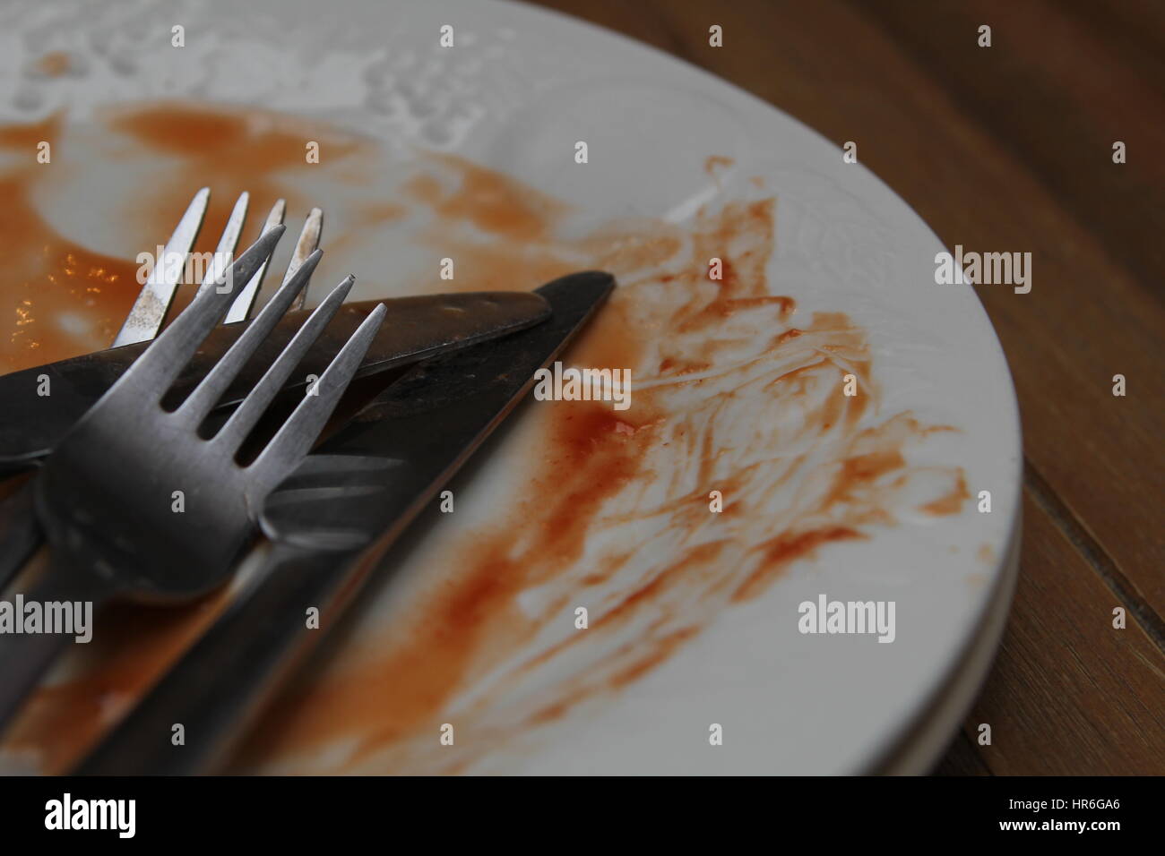 Dirty dinner plates hi-res stock photography and images - Alamy