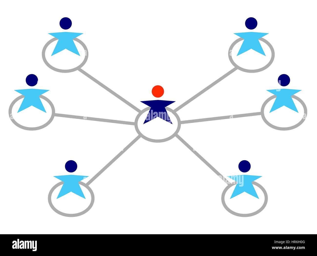 12161532 - people connection scheme. vector Stock Photo - Alamy