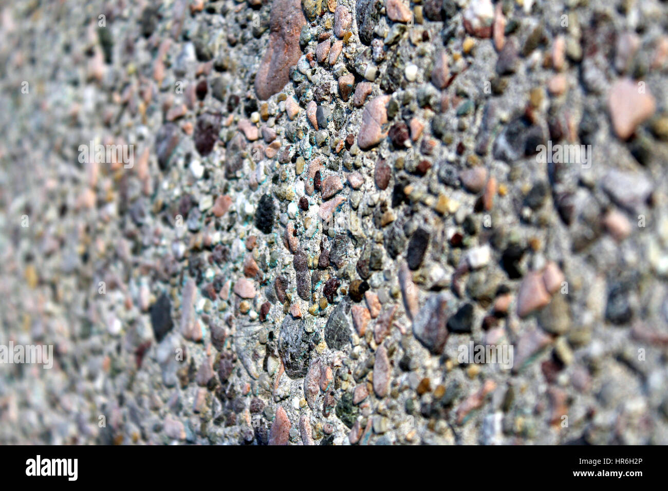 Artificial conglomerate rock (concrete Stock Photo - Alamy