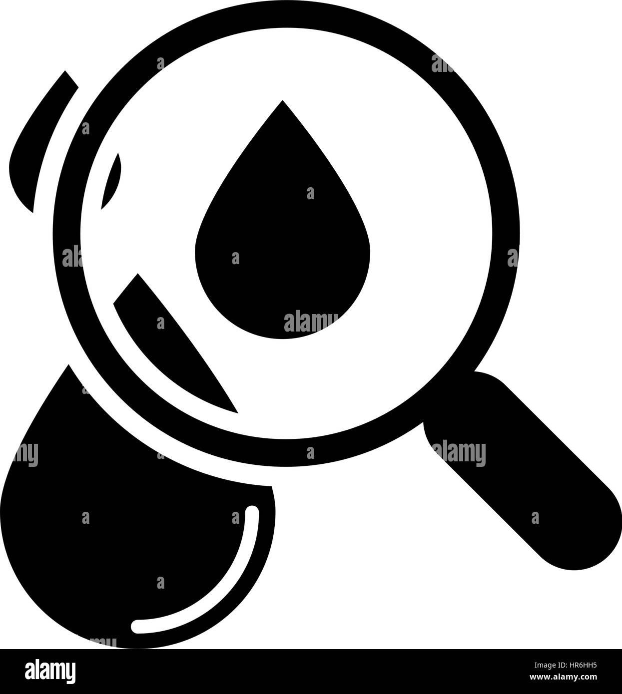 Hematology icon flat design hi-res stock photography and images - Alamy