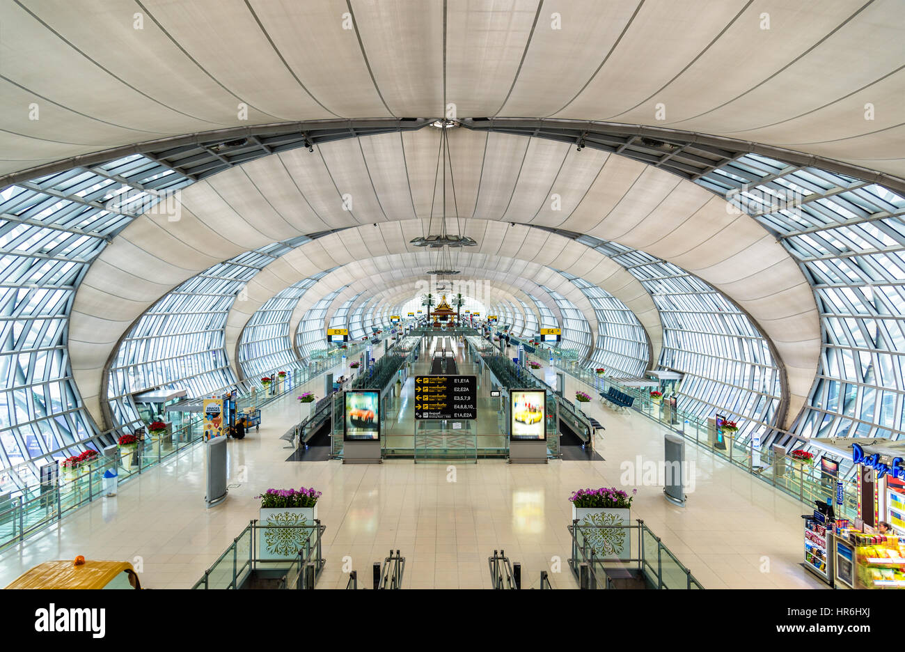 Terminal of Suvarnabhumi Airport in Bangkok, Thailand Stock Photo - Alamy