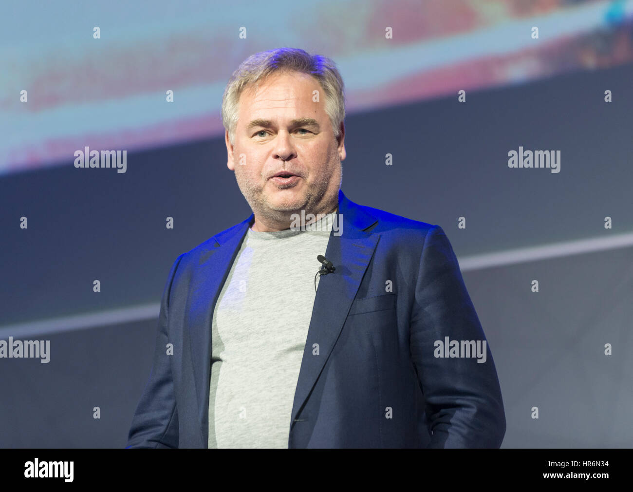 Barcelona, Spain. 27th Feb, 2017. Kaspersky Lab CEO Eugene Kaspersky ...