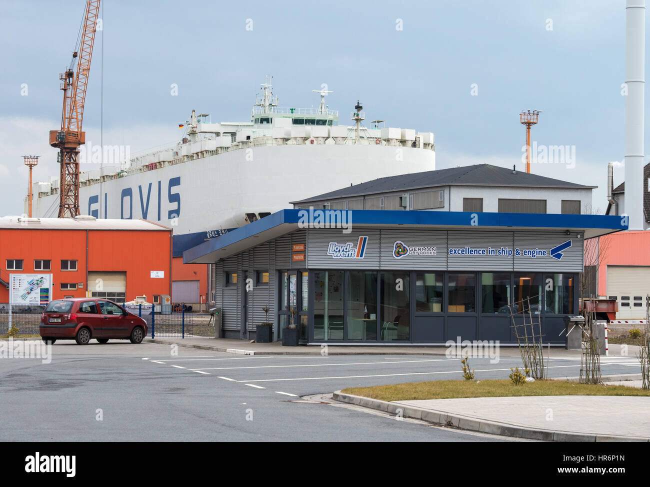 The Lloyd shipyard in Bremerhaven, Germany, 27 February 2017. A number ...