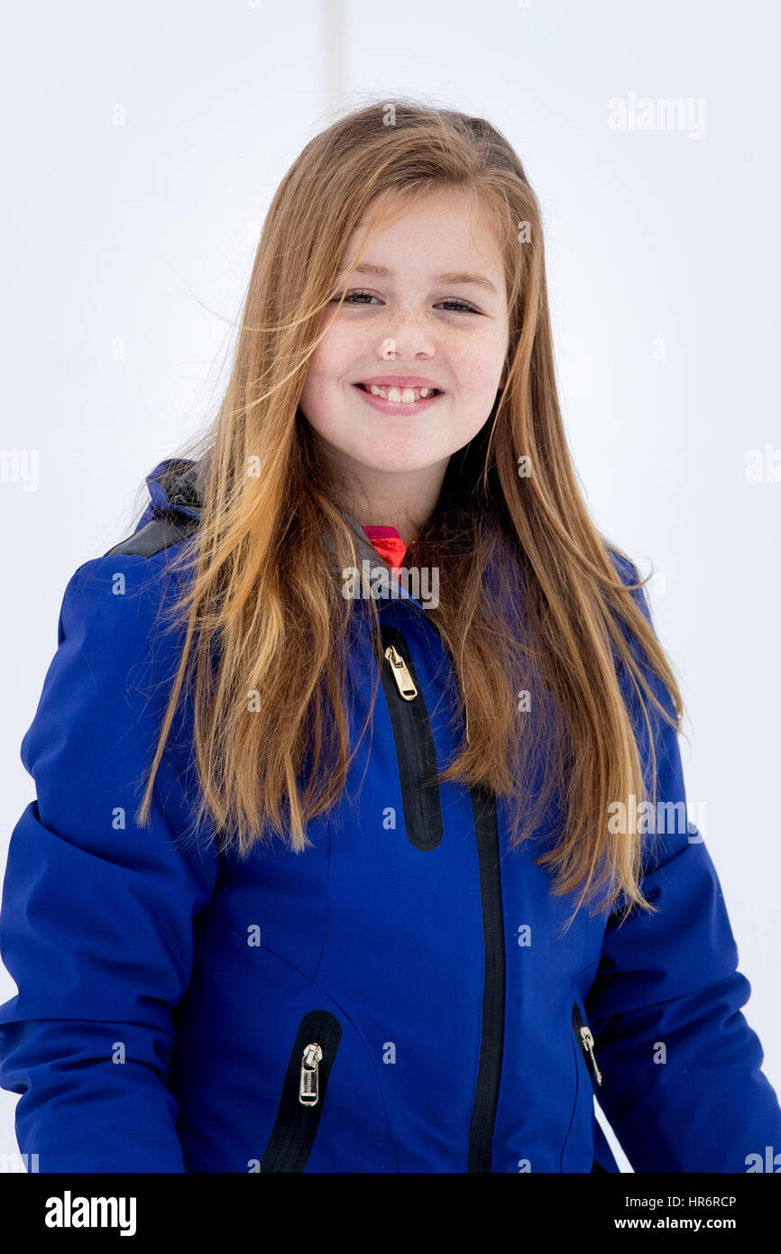 Princess Alexia of The Netherlands pose for the media during the annual ...