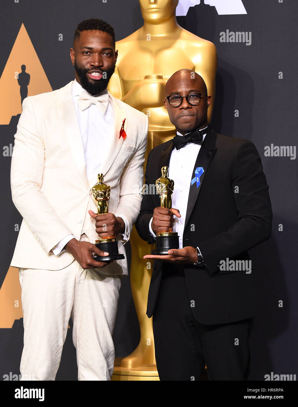 Hollywood, California, USA. 26th Feb, 2017. Tarell Alvin McCraney and ...