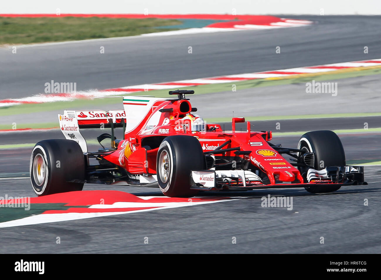 Barcelona, Spain. 27th Feb, 2017. Sebastien Vettel, team Ferrari during ...