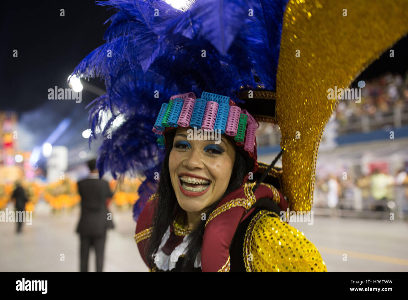 Sao Paulo, Brazil. 27th Feb, 2017. Members of Tricolor Independente ...