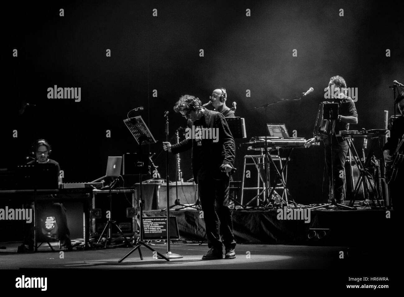 Samuele bersani live Black and White Stock Photos & Images - Alamy
