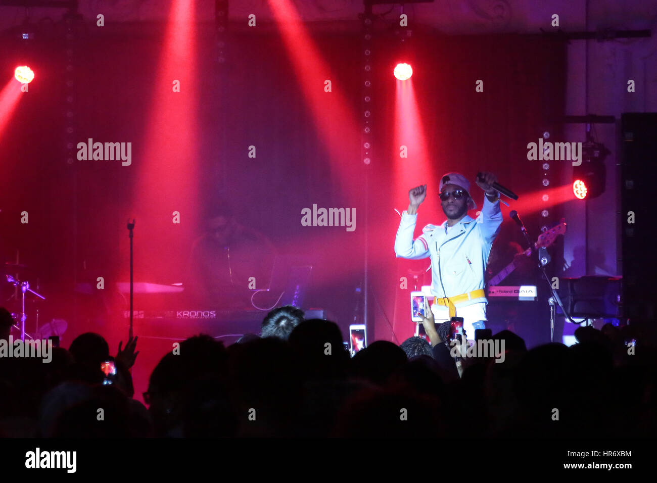 London, UK. 27th February 2017. The rapper known as Angel (real name ...