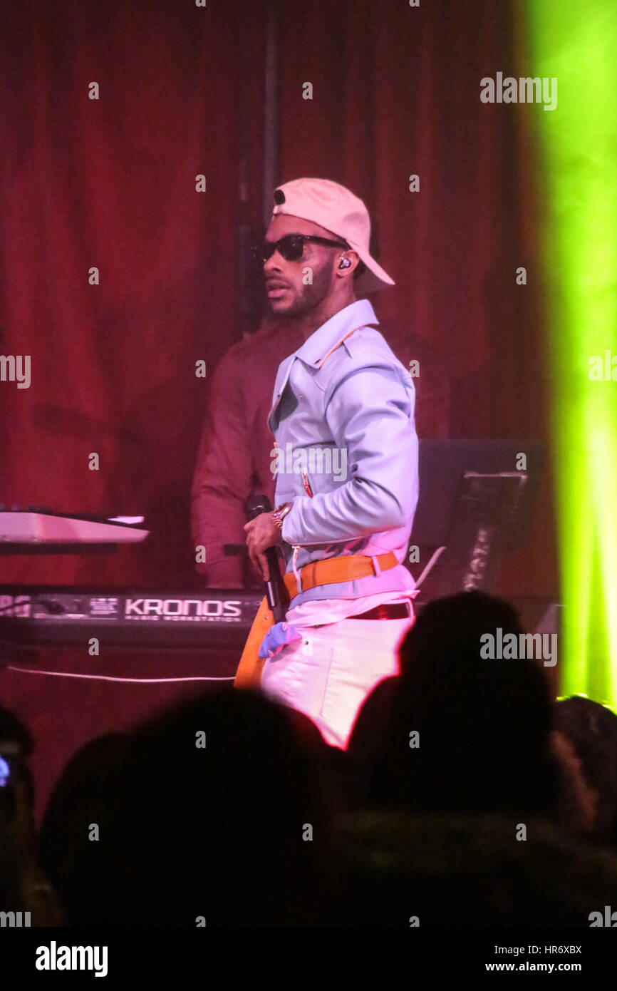 London, UK. 27th February 2017. The rapper known as Angel (real name ...