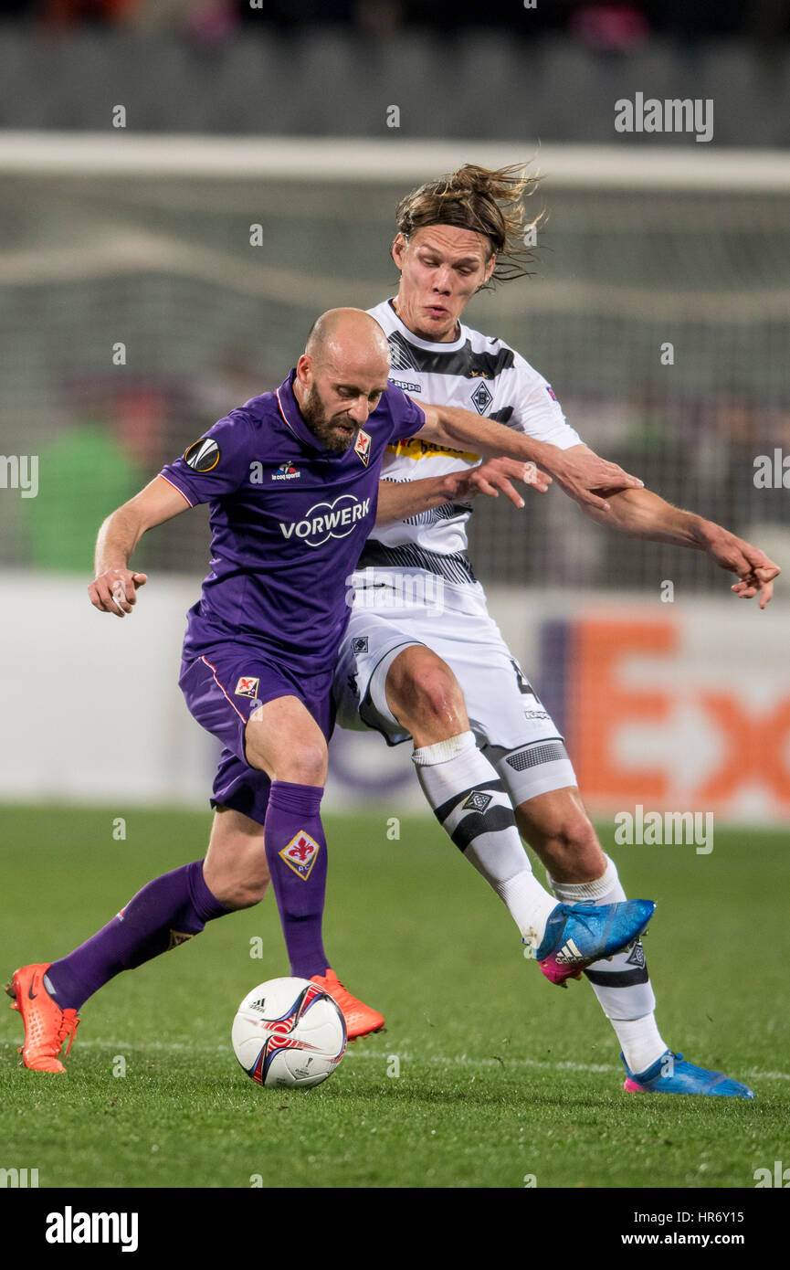 Firenze, Italy. 23rd Feb, 2017. Borja Valero (Fiorentina), Jannik ...