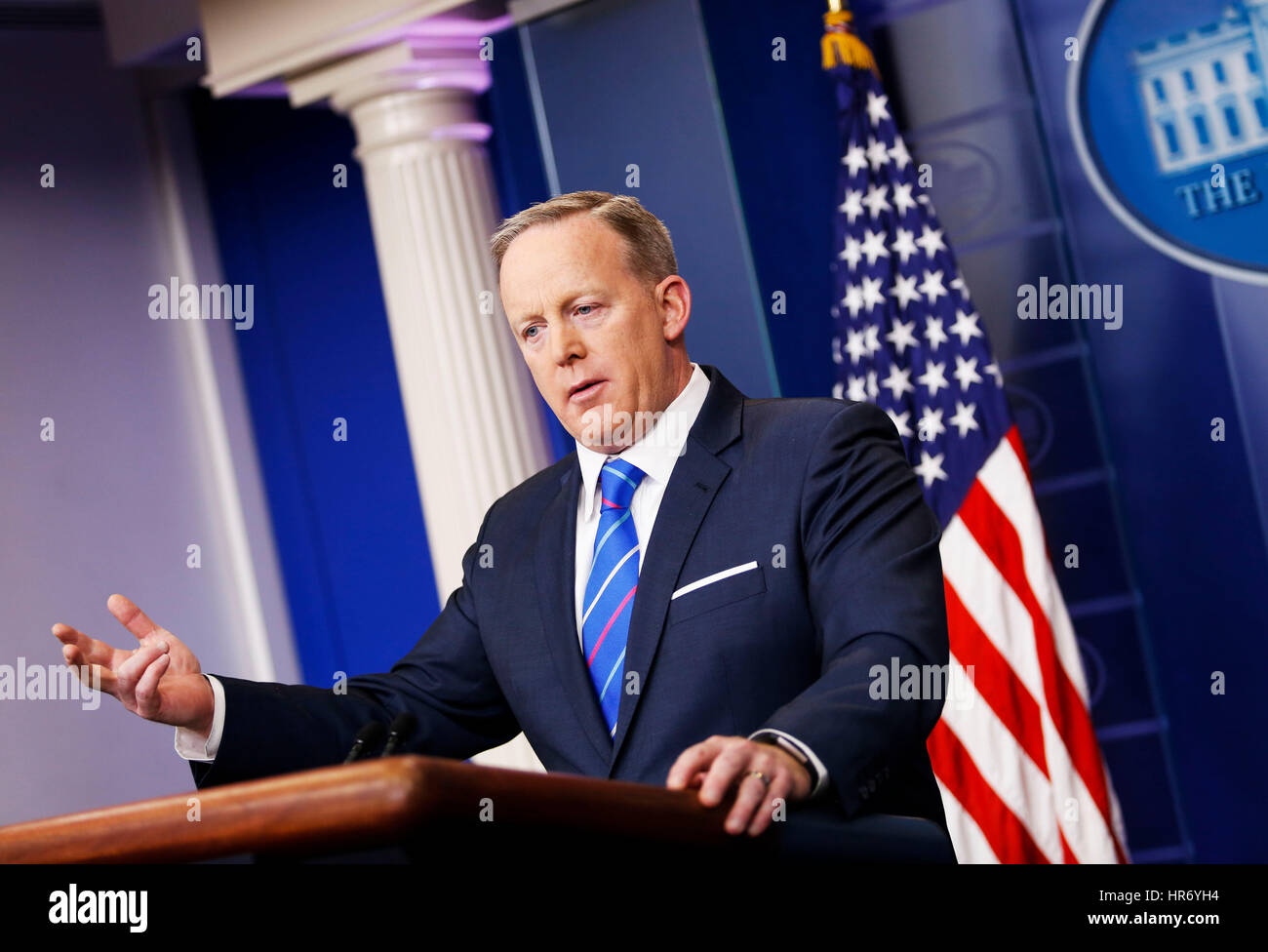 Washington DC, USA. 27th February 2017. White House Press Secretary ...