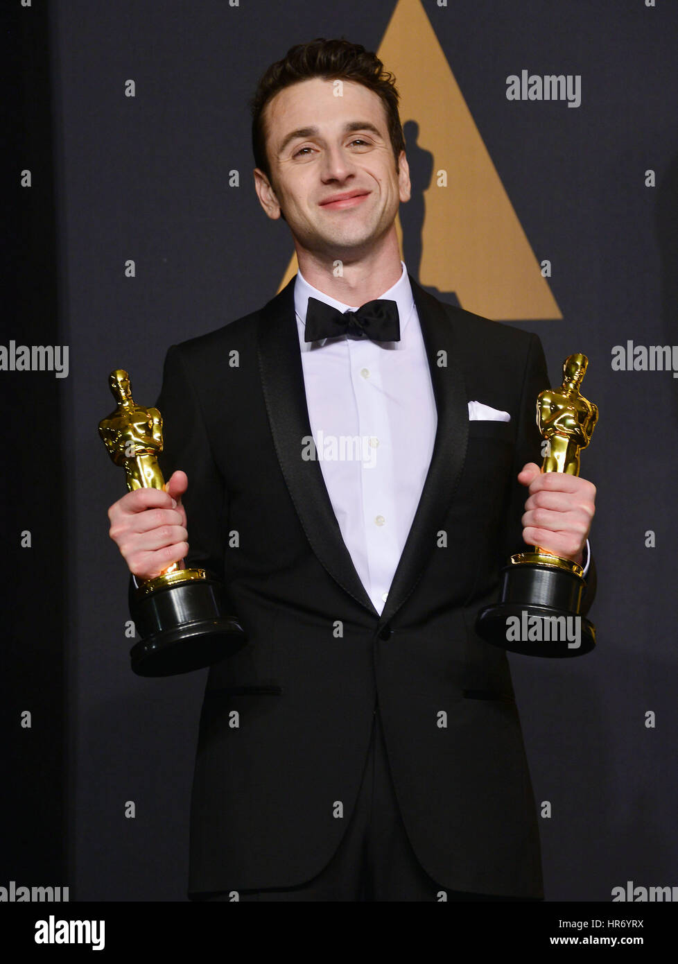 Justin hurwitz 402 89th academy awards oscars hi-res stock photography ...