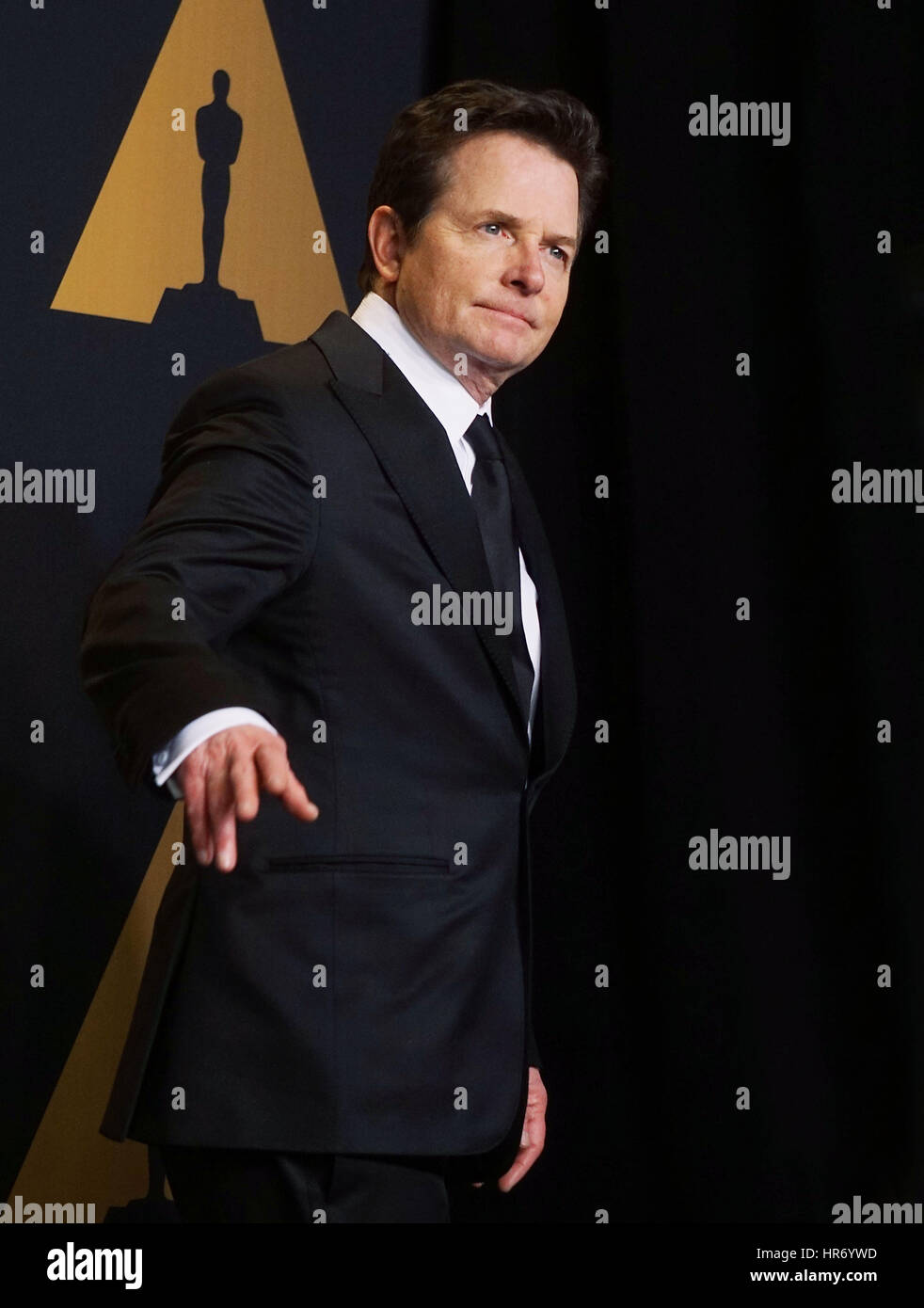 Michael j fox 333 89th academy awards oscars hi-res stock photography ...
