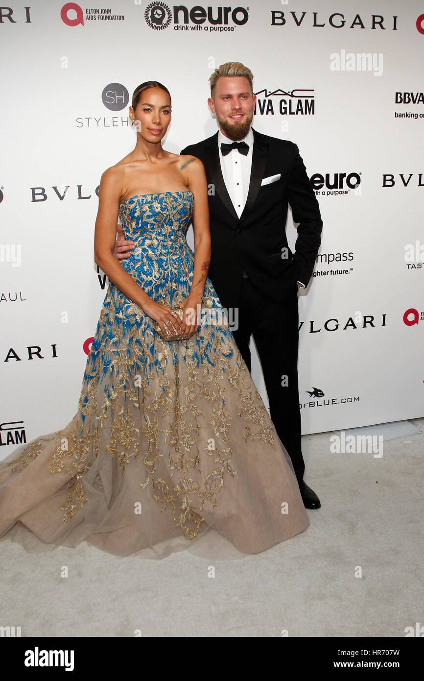 Los Angeles, CA, USA. 26th Feb, 2017. Leona Lewis, Dennis Jauch at ...