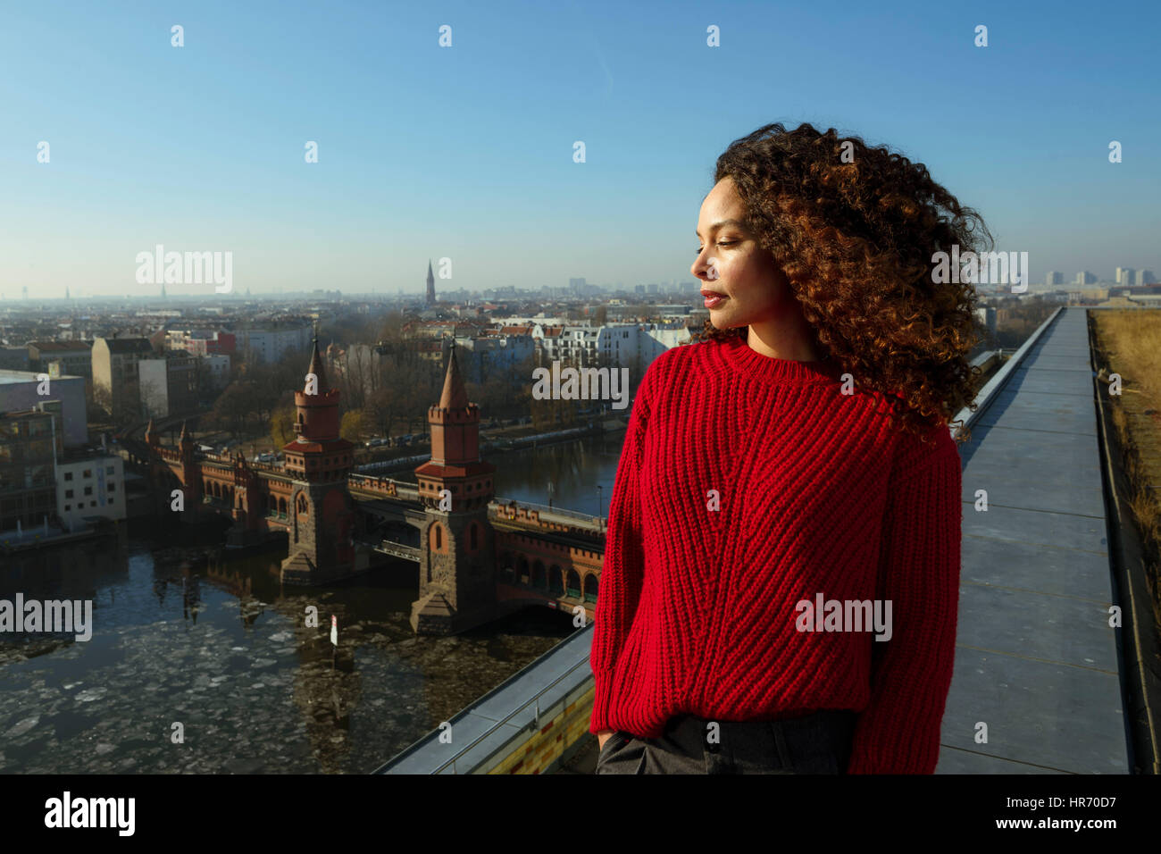 Berlin, Germany. 15th Feb, 2017. The singer Joy Denalane standing on ...