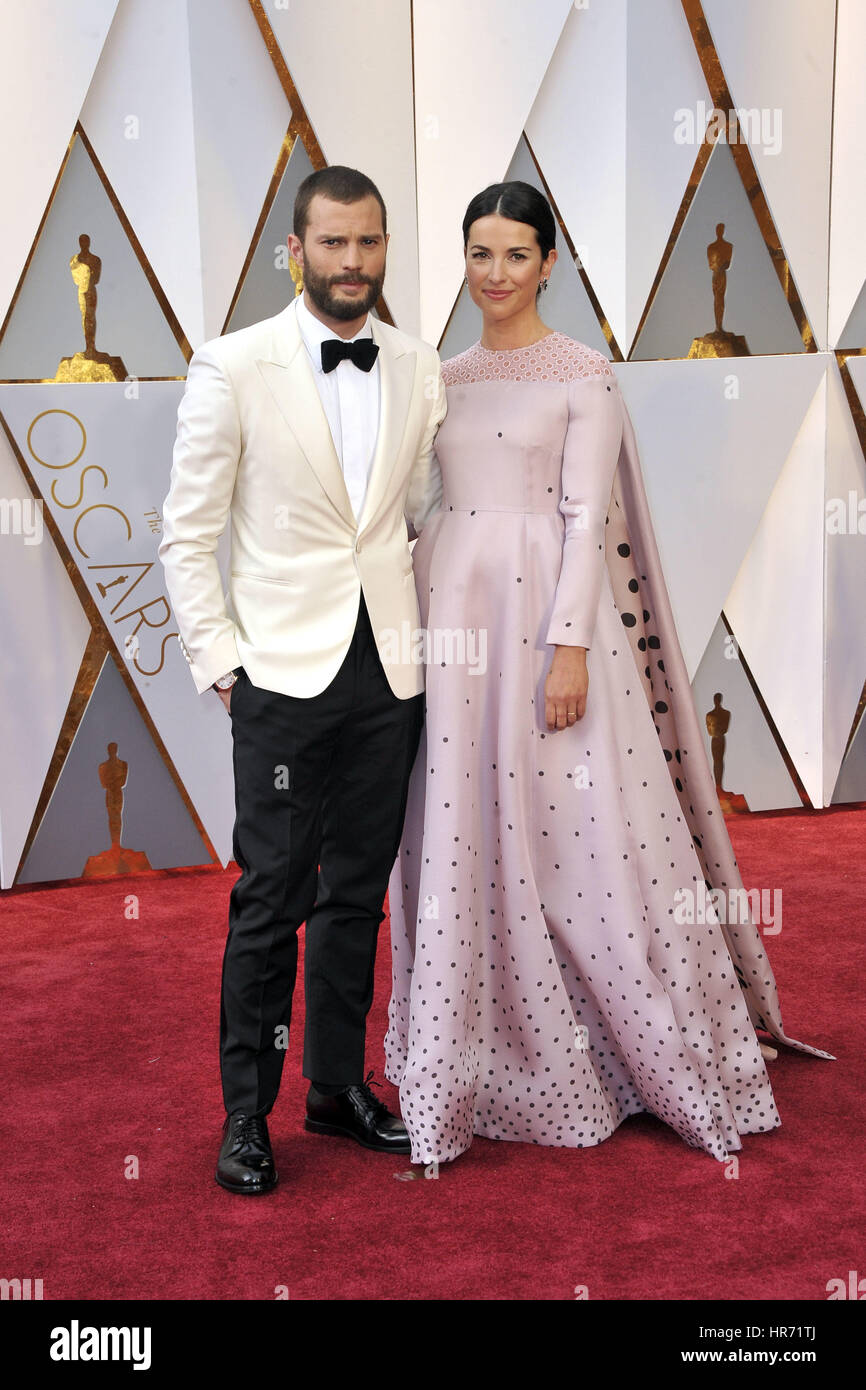 Hollywood, California. 26th Feb, 2017. Jamie Dornan and his wife Amelia ...