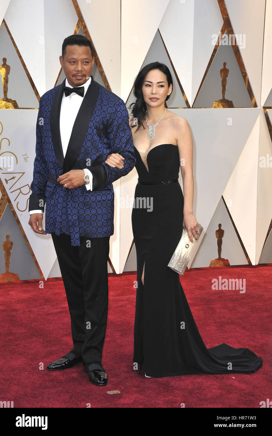 Hollywood, California. 26th Feb, 2017. Terrence Howard and his wife ...
