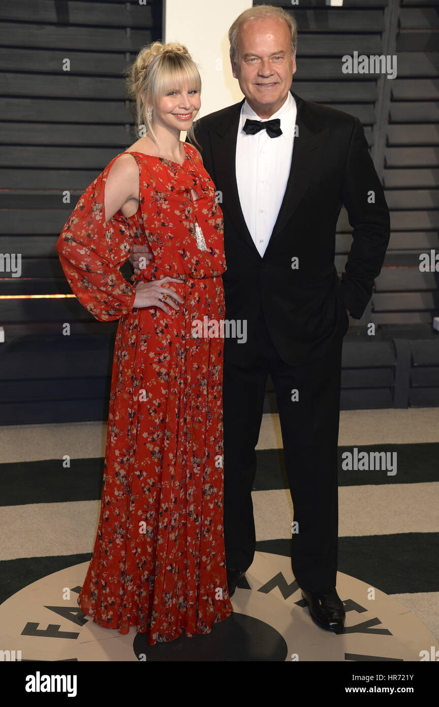 Beverly Hills, California. 26th Feb, 2017. Kelsey Grammer and his wife ...