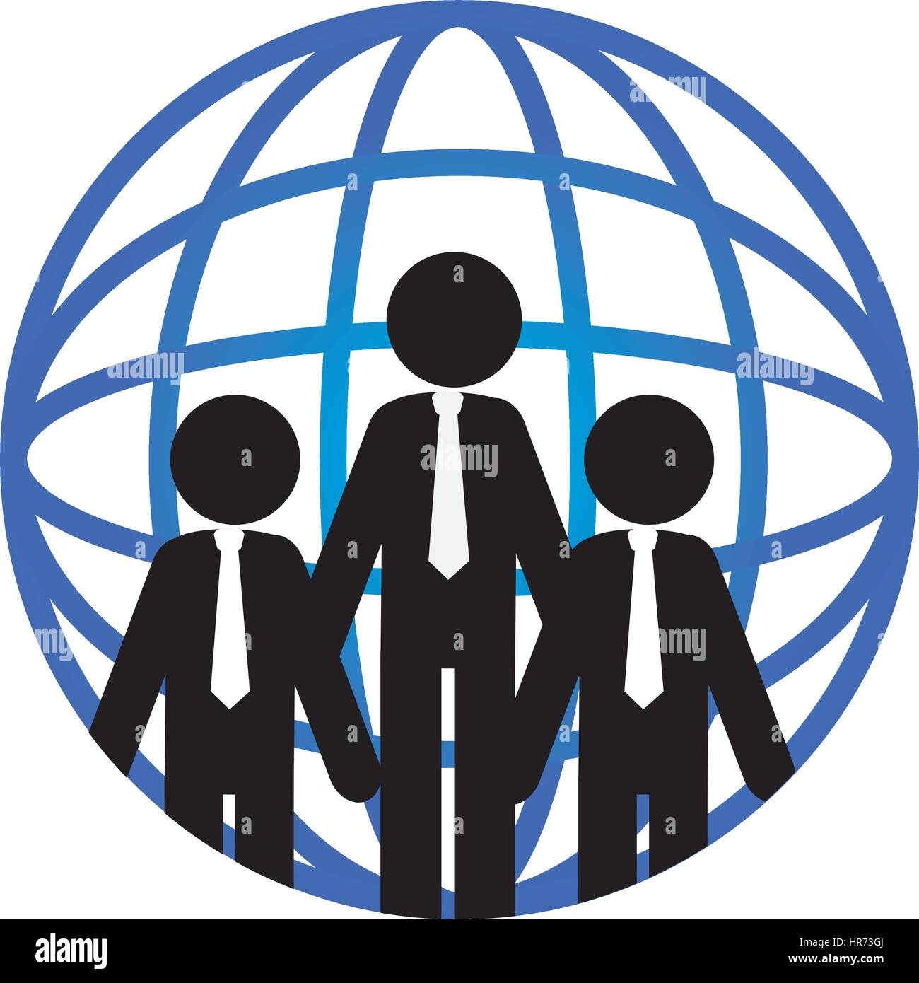 pictogram world map and executives Stock Vector Image & Art - Alamy
