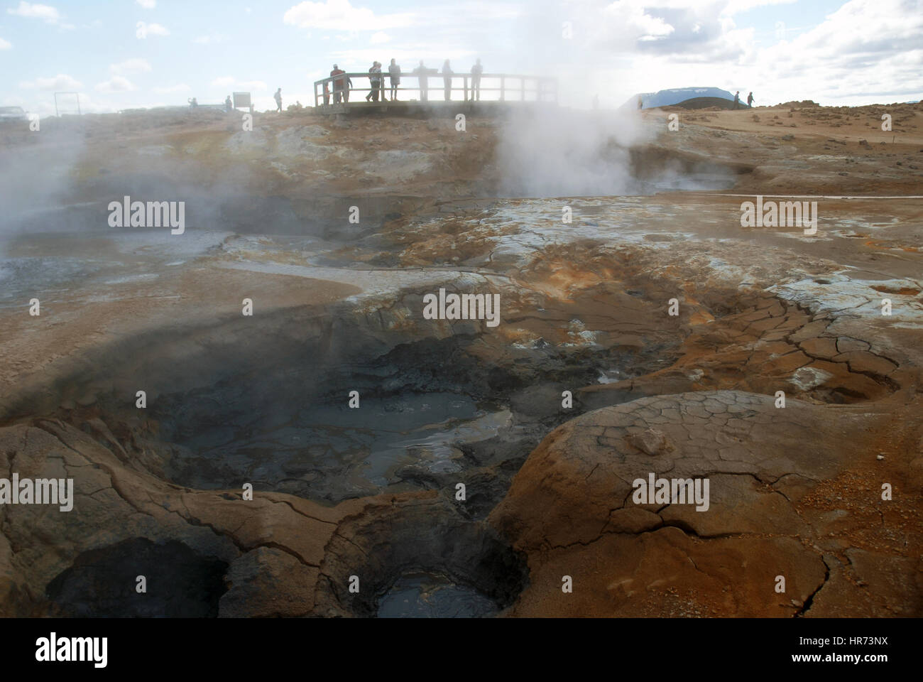A geothermal spot noted for its bubbling pools, boiling mud pits and ...