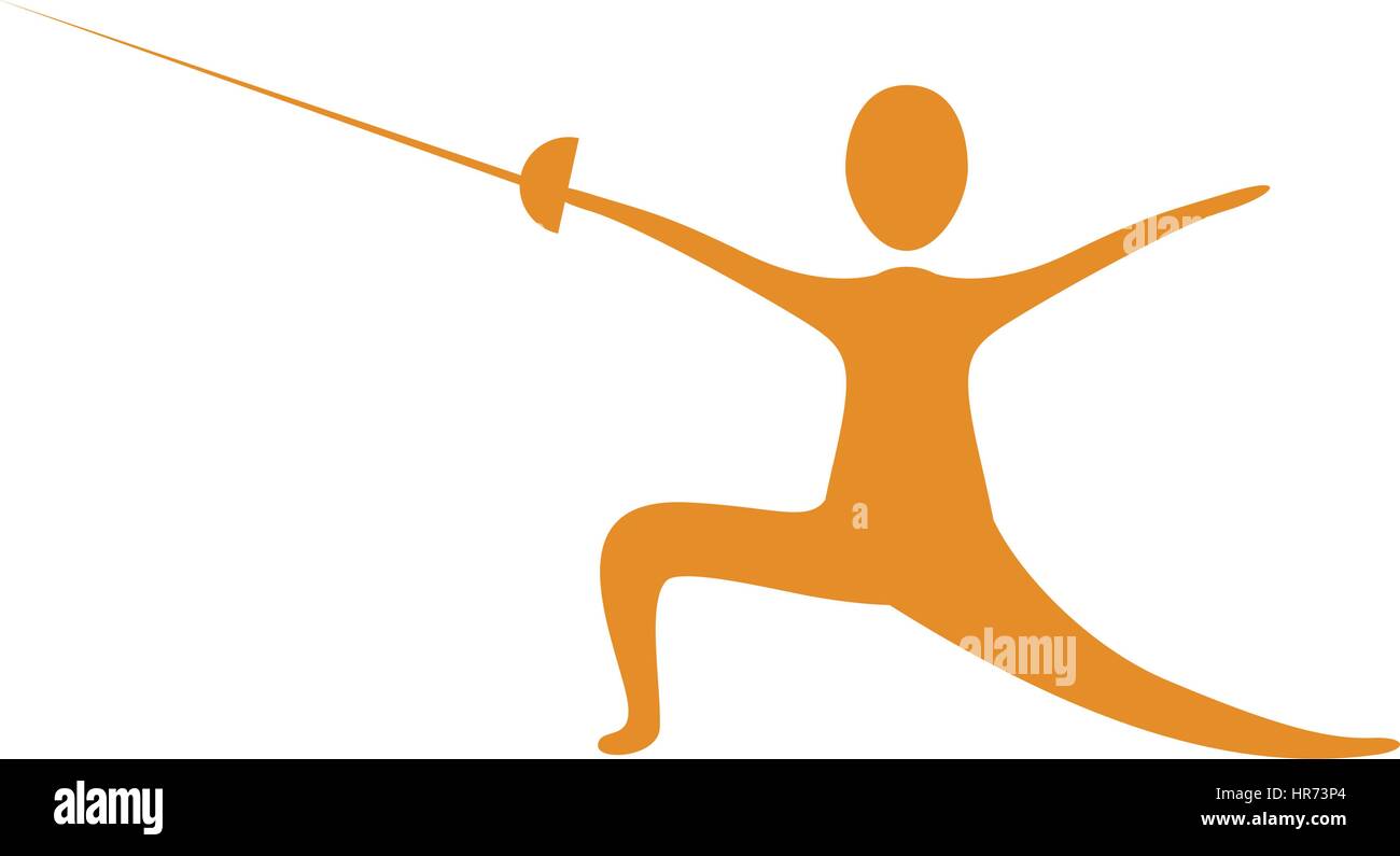 people practicing fencing icon Stock Vector Image & Art - Alamy