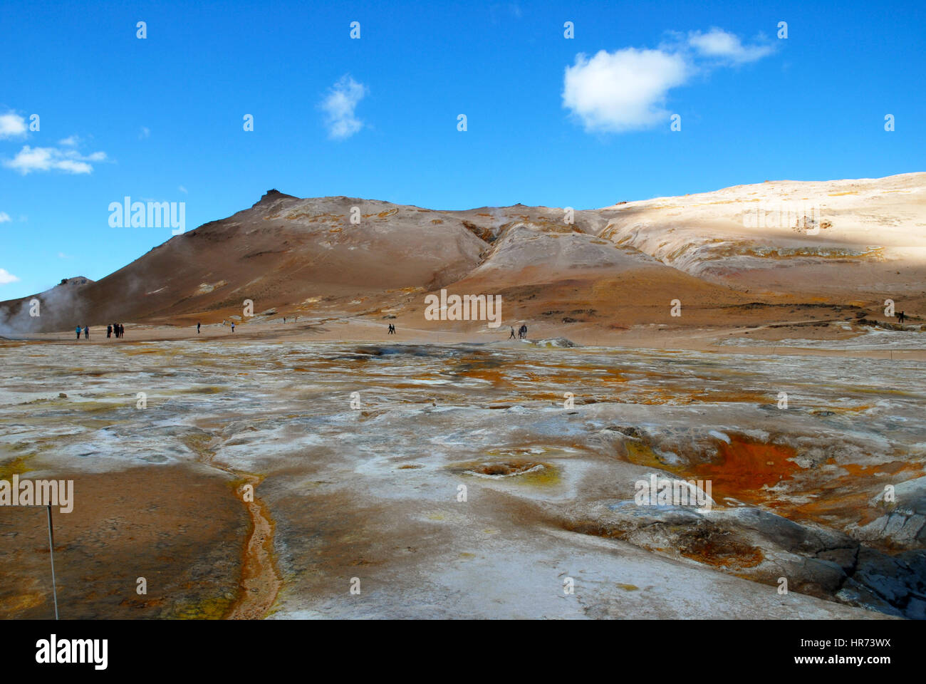A geothermal spot noted for its bubbling pools, boiling mud pits and ...