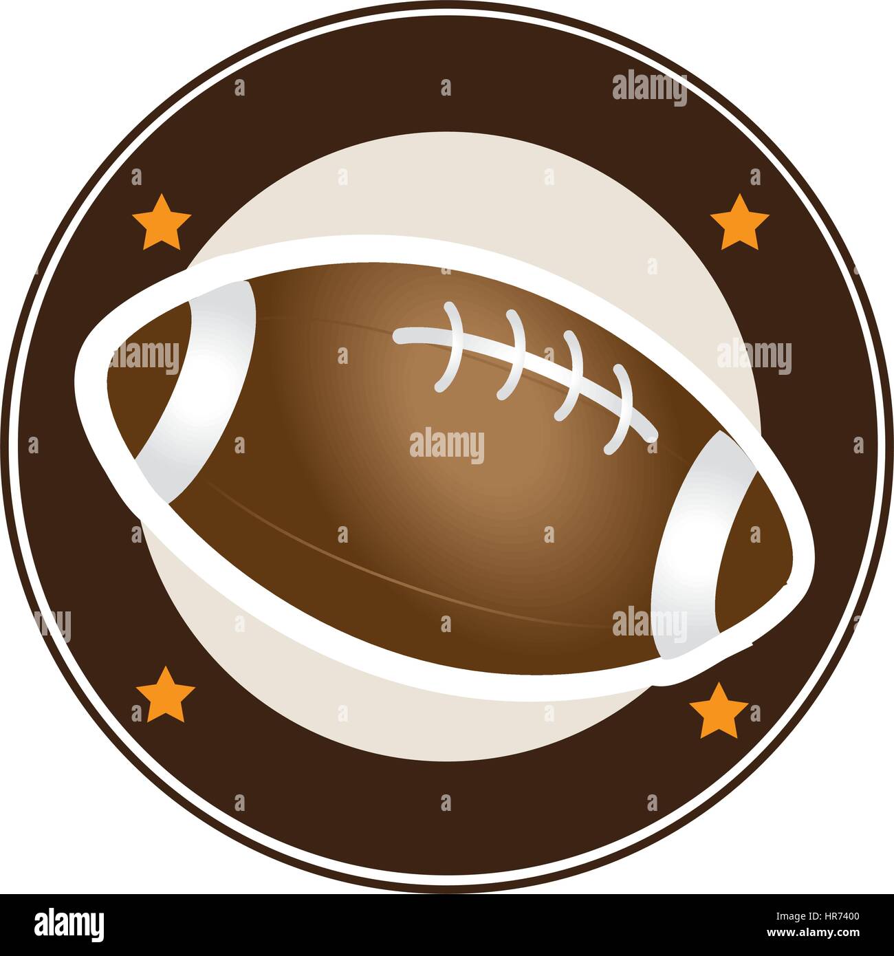 circular border with silhouette color with football ball in diagonal ...