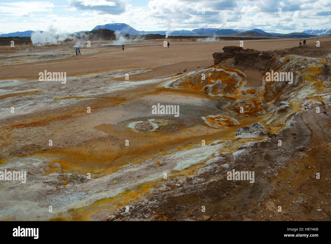 A geothermal spot noted for its bubbling pools, boiling mud pits and ...