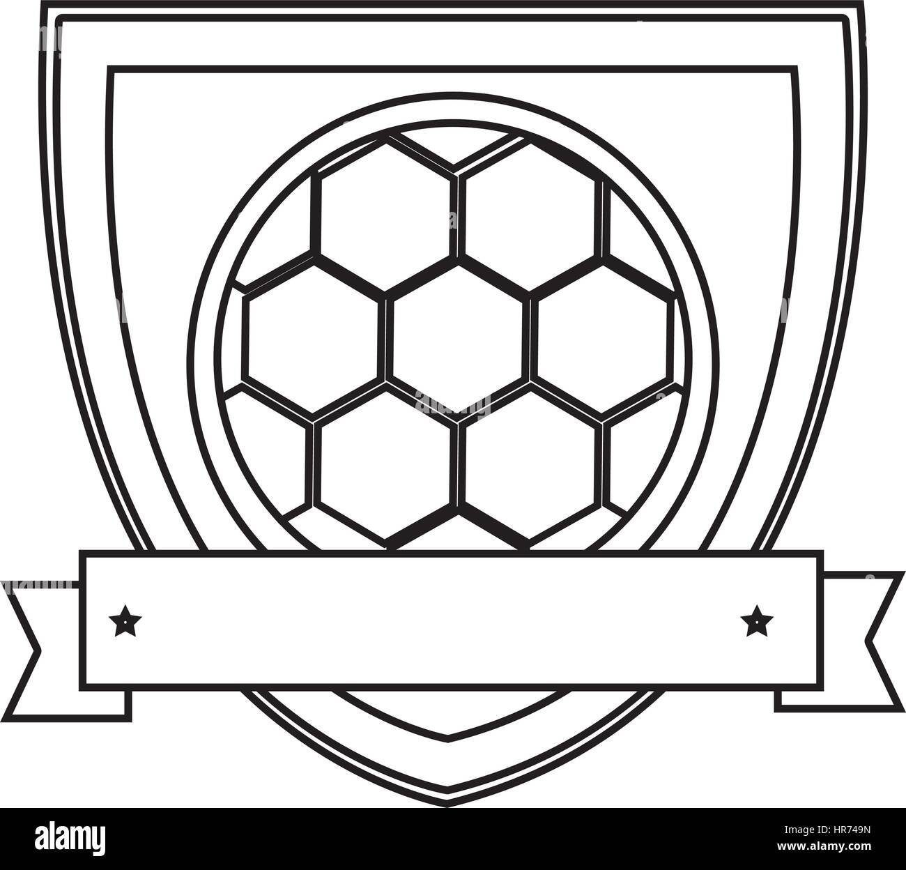 Soccer shield icon Black and White Stock Photos & Images - Alamy