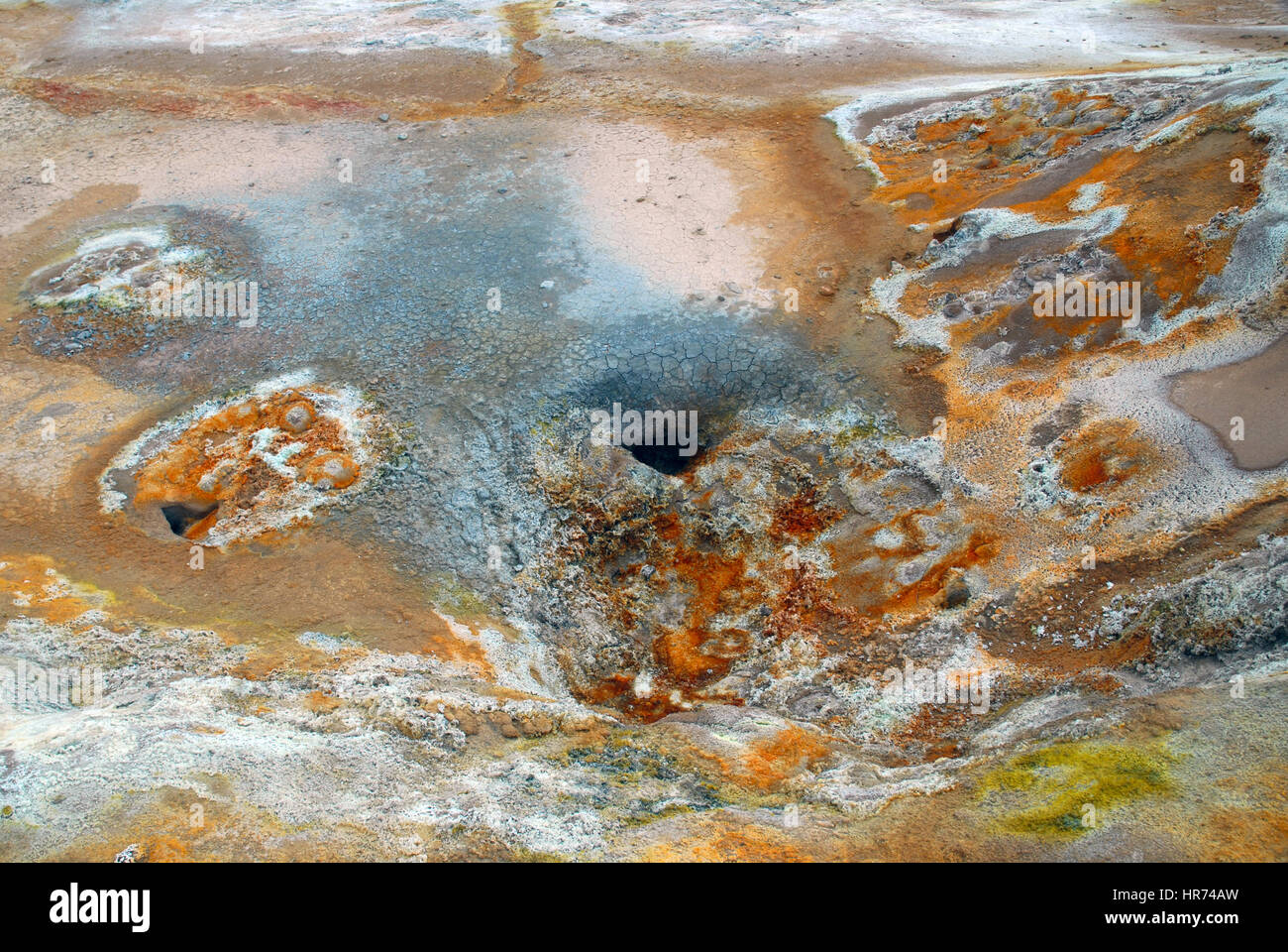 A geothermal spot noted for its bubbling pools, boiling mud pits and ...