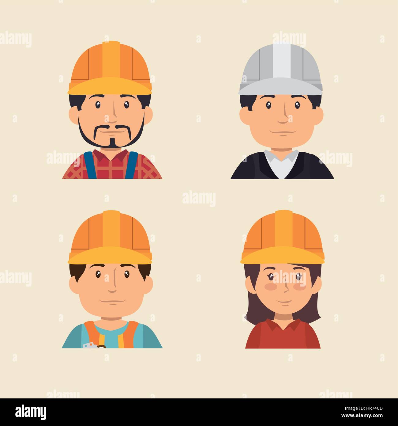 Construction training woman Stock Vector Images - Alamy