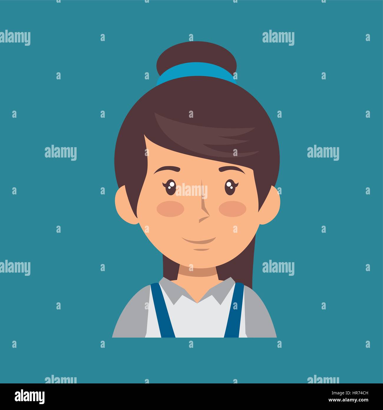 Construction woman avatar character hi-res stock photography and images ...