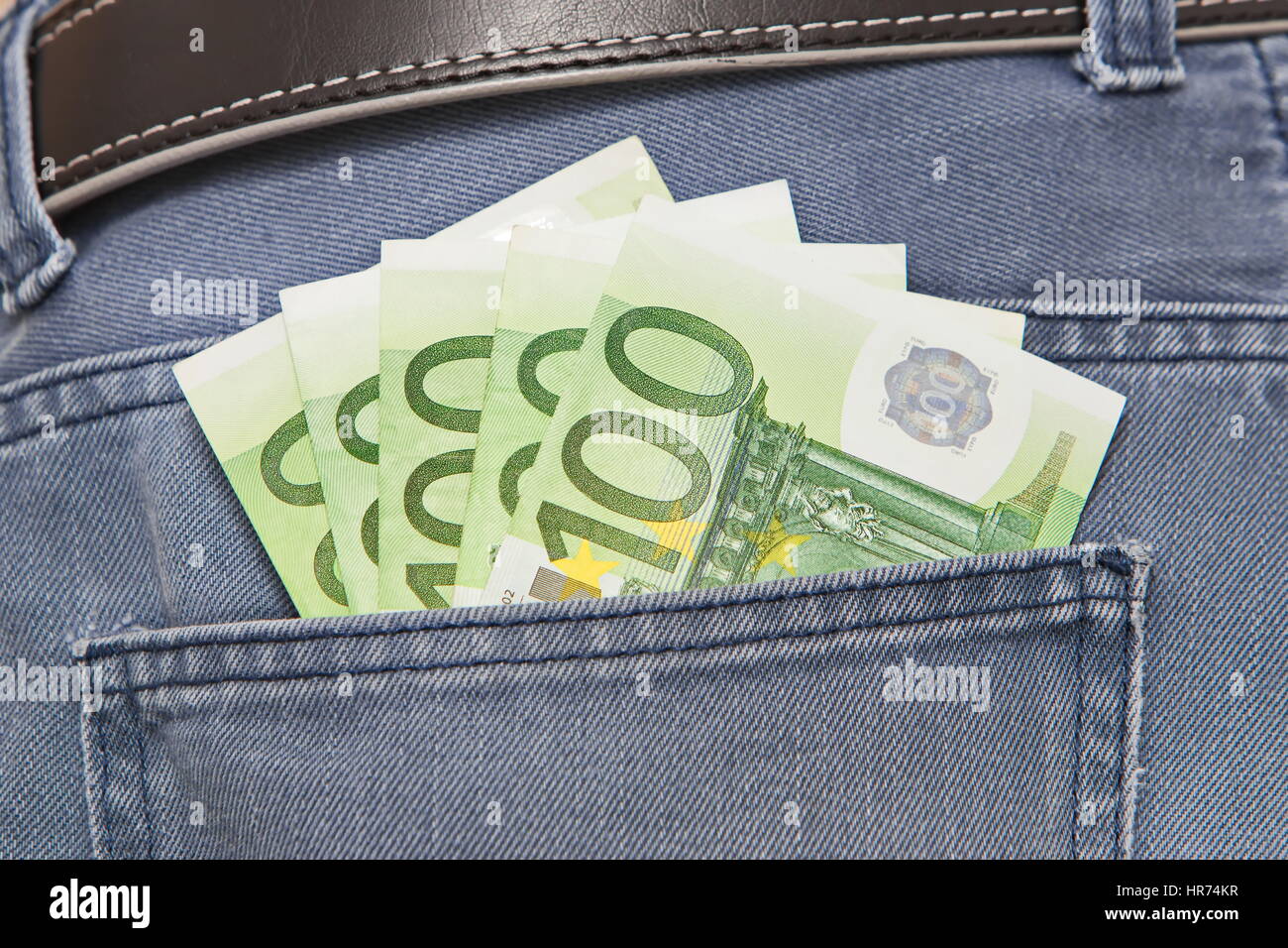 Euros in jeans hi-res stock photography and images - Alamy